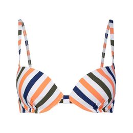 Short Stories Bikini-Oberteil in Orange/ Blau - 83% | Gr&ouml;&szlig;e 36B-Cup | Damen-bademode