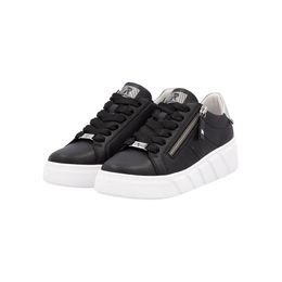Rieker Leder-Sneakers in Schwarz - 55% | Gr&ouml;&szlig;e 40 | Damen-sneakers
