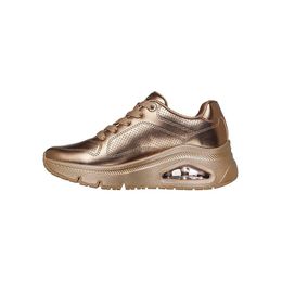 Skechers Leder-Sneakers "Uno Icon" in Gold - 44% | Gr&ouml;&szlig;e 40 | Damen-sneakers