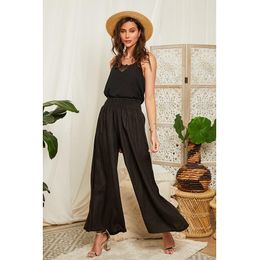Lin Passion Leinen-Hose in Schwarz - 69% | Gr&ouml;&szlig;e 38/40 | Damenhosen