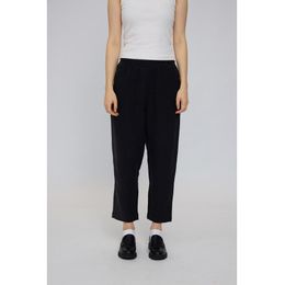 Mazine Leinen-Hose "Straight Leg" in Schwarz - 69% | Gr&ouml;&szlig;e L | Damenhosen