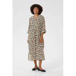 Kaffe Leinen-Kleid in Beige - 72% | Gr&ouml;&szlig;e XS | Damen-kleider