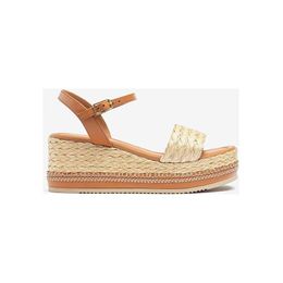 Unisa Keilsandaletten in Hellbraun/ Beige - 52% | Gr&ouml;&szlig;e 39 | Damen-sandalen