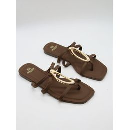 Bellucci Zehentrenner in Braun - 61% | Gr&ouml;&szlig;e 36 | Damen-sandalen