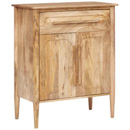 Livetastic Kommode, Natur, Holz, Mangoholz,Mangoholz,Mahagoni, massiv, 1 F&auml;cher, 1 Schublade(n) Schubladen, 75 cm, Wohnzimmer, Kommoden & Sideboards, Kommoden