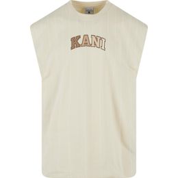 Tanktop Karl Kani "Karl Kani Herren", Herren, Gr. S, sanftes wei&szlig;, sand, 100% Baumwolle, loose fit, Tops Tanktop