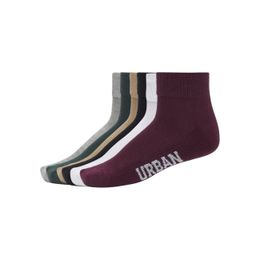 Basicsocken Urban Classics "Urban Classics Unisex High Sneaker Socks 6-Pack", Damen, Gr. 35-38, wintercolor, Baumwolle, Elasthan, Polyamid, Polyester, normal, Socken