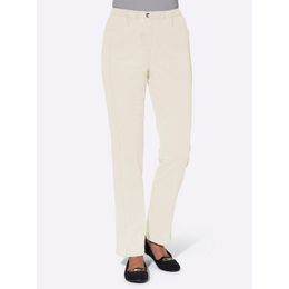 Bequeme Jeans Casual Looks, Damen, Gr. 40, Normalgr&ouml;&szlig;en, wei&szlig;, 96% Baumwolle, 4% Elasthan, unifarben, lang, Jeans