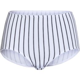 w&auml;schepur Damen Taillenslip 5x wei&szlig;-schwarz-gestreift + 5x schwarz-wei&szlig;-gestreift Gr&ouml;&szlig;e 36/38