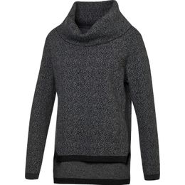 CREATION L PREMIUM Damen Jacquard-Pullover mit Rollkragen graphit-grau-gemustert Gr&ouml;&szlig;e 40