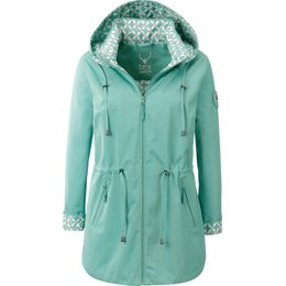 CR&Eacute;ATION L Damen Funktionsjacke mit innovativer Ausr&uuml;stung blaugr&uuml;n Gr&ouml;&szlig;e 18