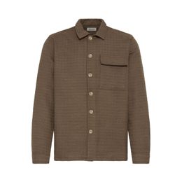 Hemdjacke Casual Friday "Hemdjacke CFMatt", Herren, Gr. L, braun (cub), Obermaterial: 52% Polyester PES. 48% Baumwolle CO., Jacken