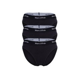 Marc O'Polo Slip MARC O'POLO "Slip 3er Pack", Damen, Gr. M, schwarz, Obermaterial: 95% Baumwolle CO(Bio). 5% Elasthan EL., Unterhosen Slip