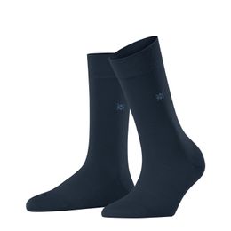 Socken Burlington "Bloomsbury", Damen, Gr. 36-41, blau (marine), Baumwollmischung, unifarben, Socken Socken, Einheitsgr&ouml;&szlig;e 36-41, unifarben, w&auml;rmende Wollmischung