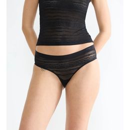 Hipster Sloggi "FREE Evolve", Damen, Gr. 1, schwarz, Single Jersey, Obermaterial: 65% Polyester, 35% Elasthan, unifarben, k&ouml;rpernah, Unterhosen, super weich, dehnf&auml;hig, Spitze