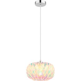 Globo LIGHTING H&auml;ngeleuchte "JUANA", verchromt, 1, &Oslash; 25cm H: 120cm, 1 Stk., Leuchten, Chrom-Pendelleuchte, Spiegeloptik, h&ouml;henverstellbar, E27, &Oslash;250mm, H&auml;ngeleuchte