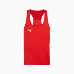 Tanktop Puma "TEAMGOAL TANK TOP", Damen, Gr. XXL, Puma rot, Puma wei&szlig;, fast rot, Interlock, Obermaterial: 100% Polyester, unifarben, slim fit normal, Rundhals, Tops Tanktop, Slim Fit, &auml;rmellos, mit DryCELL Technologie, f&uuml;r Fu&szlig;ball-Training