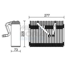 MEAT & DORIA MEAT & DORIA Verdampfer, Klimaanlage 997023 f&uuml;r Opel Vaughall