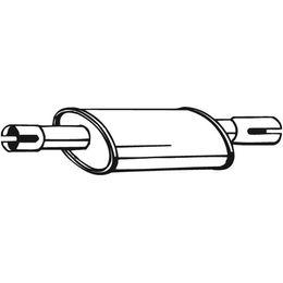BOSAL Mittelschalld&auml;mpfer 228251 f&uuml;r TOYOTA