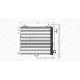 MAGNETI MARELLI Kondensator, Klimaanlage 350203818000 f&uuml;r Citro&euml;n/Peugeot DS