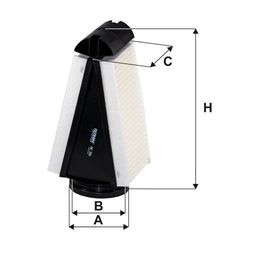 FILTRON Luftfilter ak381 Filtereinsatz 262mm f&uuml;r Mercedes