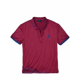 Mey & Edlich Mey & Edlich Herren Dranbleiber-Poloshirt Rot 91 % Polyester, 9 % Elasthan