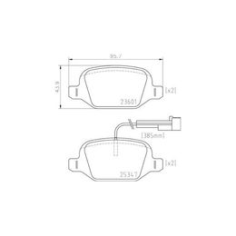 MAGNETI MARELLI Bremsbelagsatz, Scheibenbremse 363700423181 f&uuml;r ABARTH