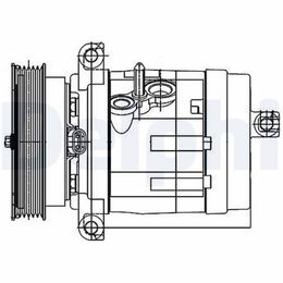 DELPHI Kompressor, Klimaanlage tsp0155984 f&uuml;r Opel CHEVROLET