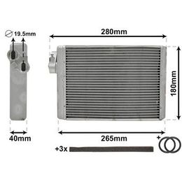 Van Wezel W&auml;rmetauscher, Innenraumheizung 03006408 f&uuml;r Audi