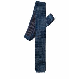 Mey & Edlich Mey & Edlich Herren Perlstrick Krawatte Blau Reine Seide