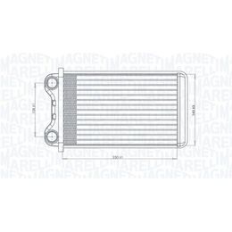 MAGNETI MARELLI W&auml;rmetauscher, Innenraumheizung 350218472000 f&uuml;r VAG