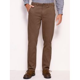 Anzughose CLASSIC, Herren, Gr. 56, Normalgr&ouml;&szlig;en, braun, 97% Baumwolle, 3% Elasthan, unifarben, Hosen Anzughose