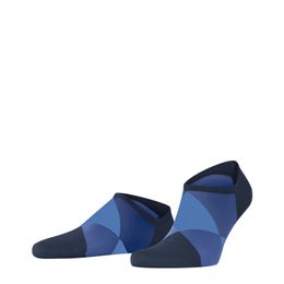 Sneakersocken Burlington "Clyde", Herren, Gr. 40-46, blau (marine), Baumwollmischung, Argyle-Muster, Socken Sneakersocken, Einheitsgr&ouml;&szlig;e 40-46, Argyle-Muster, eingestrickte Burlington-Raute
