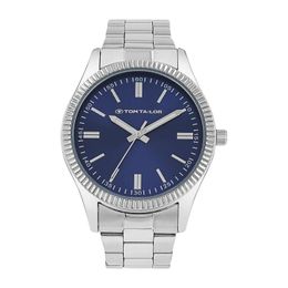 Quarzuhr Tom Tailor, silberfarben, Armbanduhren, Herren, Quarzuhr, Armbanduhr, Herrenuhr, Edelstahlarmband, analog