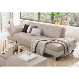 2-Sitzer W.Schillig "taboo Designsofa mit hohem Sitzkomfort, Breite 202cm, Sitztiefe 59cm", beige (sahara s37), B:202cm H:76cm T:91cm, Flachgewebe S22 (100% Polyester);Stoff S37 (100% Polyester): Luxus-Microfaser in Lederoptik;Longlife Xtra-Leder Z59: Glattleder mit modischer Pr&auml;gung. Hautst&auml;rke 0, 9 - 1, 1 mm;Longlife Xtra-Leder Z69: Das feinnarbige, gedeckte Softleder Z69 besticht durch seine au