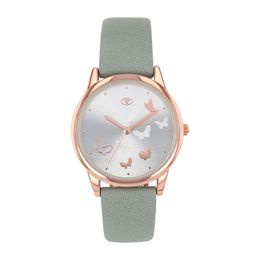 Quarzuhr Tom Tailor, gr&uuml;n, Armbanduhren, Damen, Quarzuhr, Armbanduhr, Damenuhr, analog