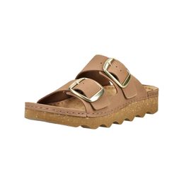 Pantolette Rohde "Rohde Pantoletten Nubukleder", Damen, Gr. 38, nussbraun, Nubukleder, Schuhe Pantolette