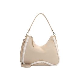 Emily & Noah Beuteltasche EMILY & NOAH "Beutel E&N Heiderose", Damen, Gr. B/H/T: 32cm x 26cm x 11cm 0, beige (beige 400), Polyester, Taschen Beuteltasche