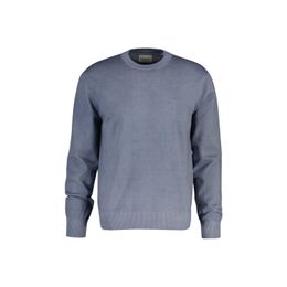 Sweater Gant "Strickpullover SUNFADED C-NECK 1er Pack", Herren, Gr. L, blau (blau (faded denim)), Obermaterial: 100% Baumwolle CO., Sweatshirts Sweater