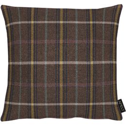 Dekokissen Apelt "Scott", braun, B:46cm L:46cm, Obermaterial: 100% Polyester, Dekokissen_Sitzkissen_Kissenh&uuml;llen