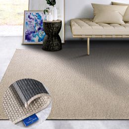 Villeroy & Boch Wollteppich VILLEROY & BOCH "Charles", beige, B:200cm H:5mm L:290cm, Schurwolle, Teppiche, Schurwolle, Wolle, Natur, Wohnzimmer, Schlafzimmer, Boho, Skandi