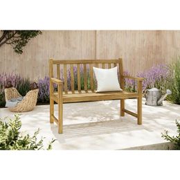 Ambia Garden Gartenbank, Akazie, Holz, Akazie, vollmassiv, 2-Sitzer, 120x90x61 cm, FSC 100%, Gartenm&ouml;bel, Gartenb&auml;nke