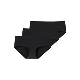 Panty Schiesser "Panty 3er Pack", Damen, Gr. XL, schwarz (schwarz, schwarz, schwarz), Obermaterial: 50% Baumwolle CO. 40% Polyamid PA. 10% Elasthan EL., Unterhosen Panty