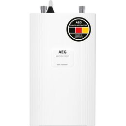Kompakt-Durchlauferhitzer AEG HAUSTECHNIK "DDLE Kompakt 11/13 kW, umschaltbar f&uuml;r die K&uuml;che", wei&szlig;, B:17,3cm H:24,7cm T:8,7cm, Durchlauferhitzer, kompakt, ideal f&uuml;r unter die K&uuml;chensp&uuml;le