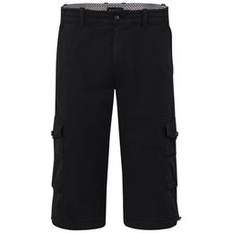 Bermudas Bugatti, Herren, Gr. 48, Normalgr&ouml;&szlig;en, schwarz (290, schwarz), 98% Baumwolle, 2% Elasthan, unifarben, normal, Hosen Bermudas, aus Baumwolle