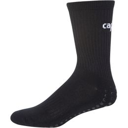 Sportsocken CAPELLI SPORT, Herren, Gr. S (34/36), schwarz-wei&szlig; (schwarz, wei&szlig;), Baumwollmischung, unifarben, elastisch, Socken Sportsocken, mit Antirutsch-Noppen