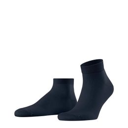 Sneakersocken Burlington "Palace Street", Herren, Gr. 40-46, marine, Baumwollmischung, unifarben, Socken Sneakersocken, Einheitsgr&ouml;&szlig;e 40-46, unifarben, gek&auml;mmte Baumwolle