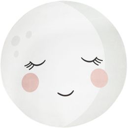 Kinderteppich Paco Home "Chicos 555", beige, H:2mm &Oslash;:150cm, Polyester, Teppiche, Kinderteppich, Flachgewebe, Motiv Mond, Kinderzimmer