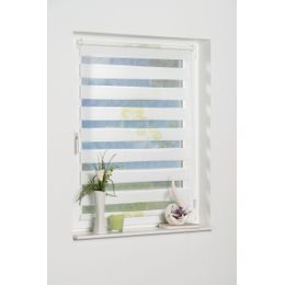 Doppelrollo K-home "Delphi" Gr. 2, gr&uuml;n, B:50cm H:150cm, Polyester, Rollos, im Fixma&szlig;
