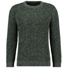 Rundhalspullover Ragman, Herren, Gr. 54, gr&uuml;n (dunkelgr&uuml;n, 393), Strick, 100% Baumwolle, Rundhals, Pullover Rundhalspullover